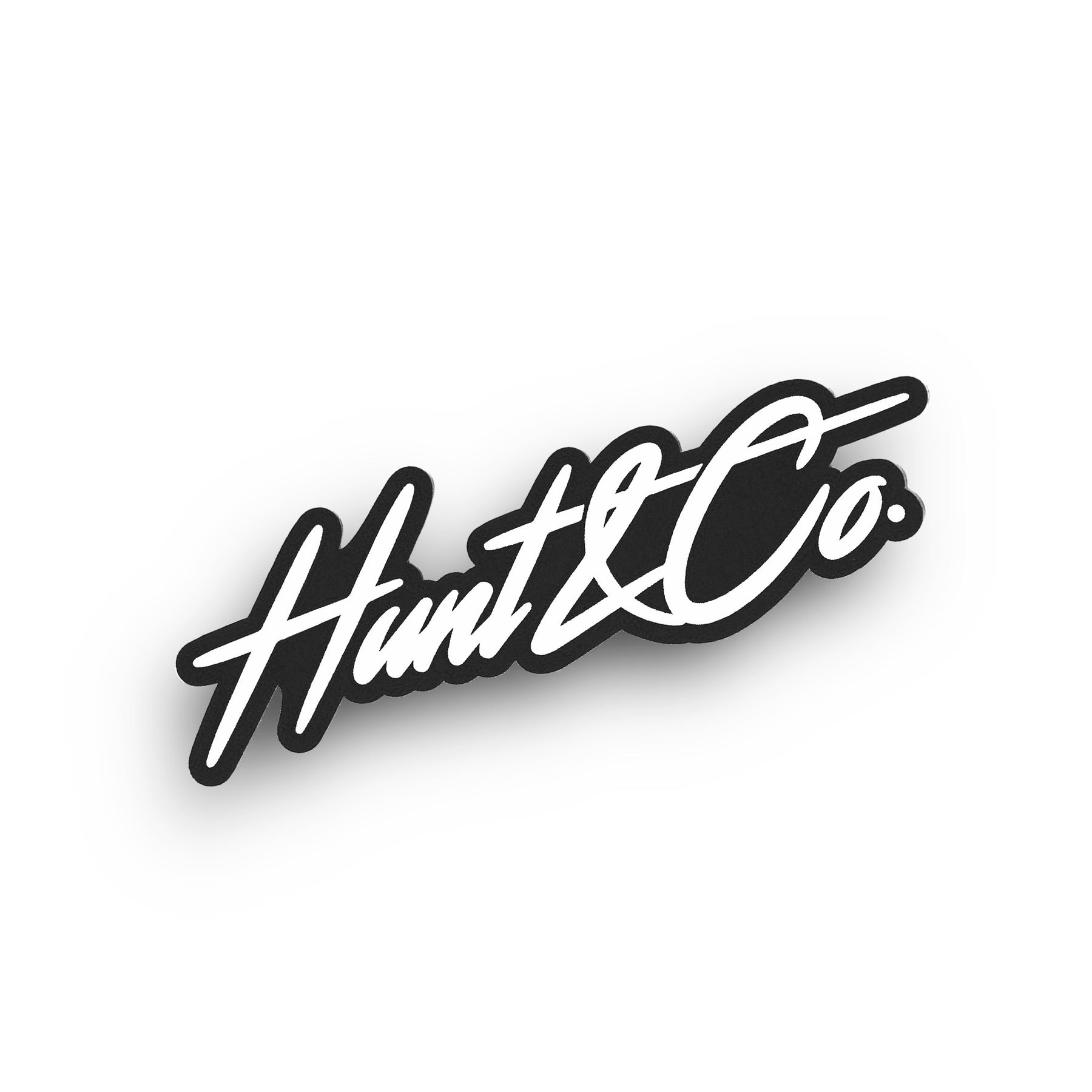 Hunt and Co Slant Logo Sticker – thehuntandcompany